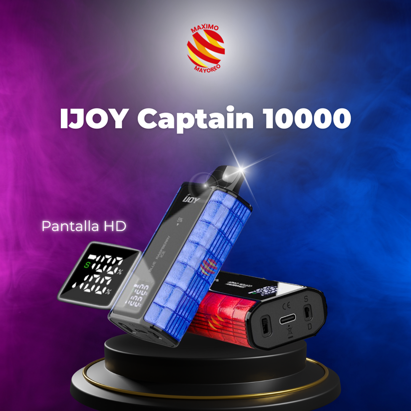 Ijoy Capitan 10,000 NUEVO 10 piezas – maximomayoreo